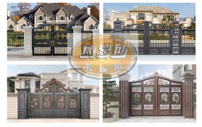 China Modern Galvanized Cast Aluminum Villa Gates with 1.05m Height and 1 Year Warranty for Indoor Outdoor Security for sale