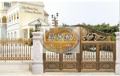 China Modern Galvanized Aluminum Villa Gates with 500kg Load Capacity and 10+ Year Finish for Indoor Outdoor Use for sale