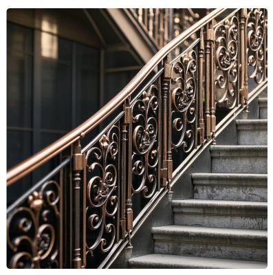 China Modern Stair Railing with Galvanized Finish - 1.05m Height, ≤0.15mm Tolerance for Indoor/Outdoor Use for sale
