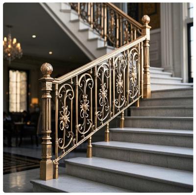 China Custom Aluminum Stair Railing with Anti-Slip Surface - Galvanized Finish, 1.05m Height, ISO Certified for sale