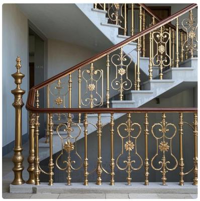 China Modern Powder Coated Aluminum Stair Railings with ≤0.15mm Fit Tolerance and 24m Height Capacity for Indoor Outdoor Use for sale