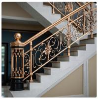 China Modern Stair Railing System with Tempered Glass and Galvanized Metal Frame - 1.05m Height, 0.15mm Fit Tolerance for sale
