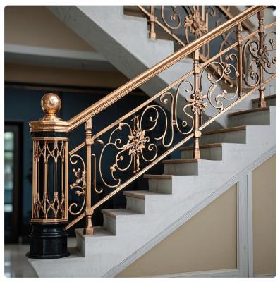 China Modern Stair Railing System with Tempered Glass and Galvanized Metal Frame - 1.05m Height, 0.15mm Fit Tolerance for sale