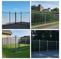China Galvanized Steel Wall Fence Panel 1.05m Height with ISO9001 Certification for Indoor Outdoor Security for sale