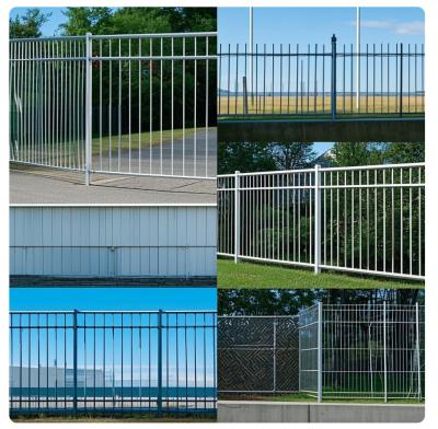 China Galvanized Metal Wall Fence with 1.05m Height and 1 Year Warranty - Heavy Duty Outdoor Security Railing for sale