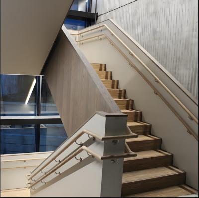 China Modern Galvanized Wall Mount Stair Railing 4ft-12ft Height Range with 80μm Powder Coating for Indoor/Outdoor Use for sale