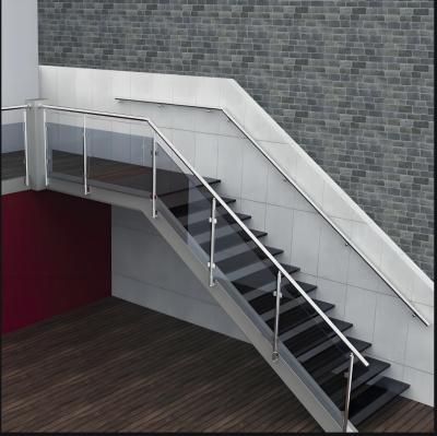 China Modern Galvanized Steel Wall Mounted Stair Railing with 1.05m Height and ≤0.15mm Fit Tolerance for Indoor Outdoor Use for sale