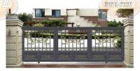 China Custom Anti-Climb Steel Villa Gate with Galvanized Finish - 110mm Bar Spacing, 1.05m Height Range, ISO Certified for sale