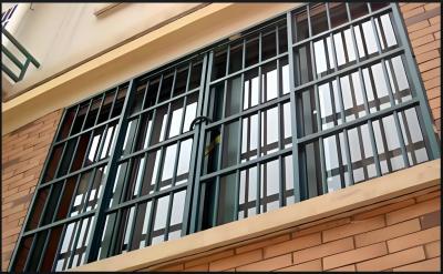 China Galvanized Metal Security Window with 1.05m Height Range and 0.15mm Fit Tolerance - Impact Resistant Burglar Proof Design for sale