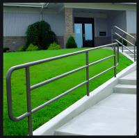 China Architectural Aluminum Handrail Systems with 1.05m Height Range and ≤0.15mm Fit Tolerance for Indoor Outdoor Safety for sale