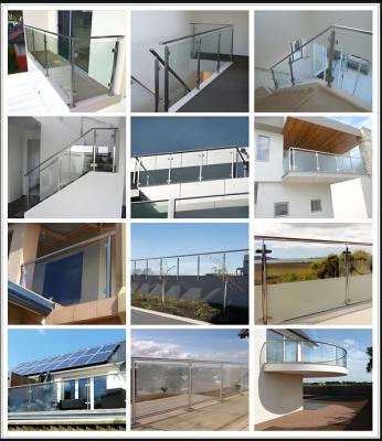 China 10mm Tempered Glass Balcony Railing with 1.05m Height - ISO Certified Safety Balustrade for Home & Commercial Use for sale