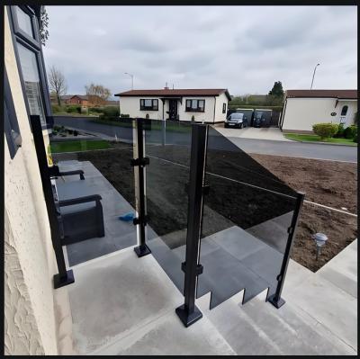 China 12mm Thermally Toughened Glass Balcony Railing ISO Certified - 4x Stronger Impact Resistance, Height Range 1.05-24m for sale