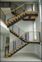 China ISO Certified Floating Stair Railings - Metal Construction with 1.05m Height & ≤0.15mm Fit Tolerance for Indoor/Outdoor Use for sale
