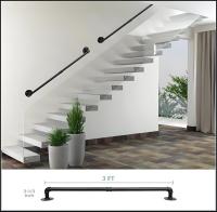 China Heavy Duty Steel Wall Mounted Stair Railing with 1.05m Height and ≤0.15mm Fit Tolerance for Indoor Outdoor Use for sale