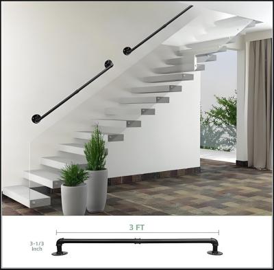 China Heavy Duty Steel Wall Mounted Stair Railing with 1.05m Height and ≤0.15mm Fit Tolerance for Indoor Outdoor Use for sale