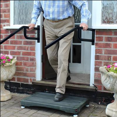 China Slim Wall Mounted Stair Railing - 2-Inch Frame Aluminum Alloy with High Weight Capacity for Indoor/Outdoor Use for sale