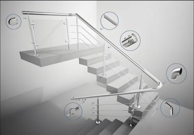 China Modern Rectangular Balcony Glass Railing with Tempered Glass for sale