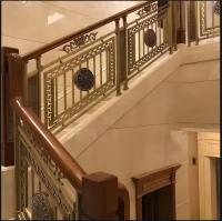 China Modern Wood Grain Zinc Steel Railing for Indoor Outdoor Use - 1.05m Height, GB/T 13912 Standard, 1 Year Warranty for sale