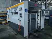 China Used BMY-1320 Semi Automatic Die Cutting Creasing Machine 340 Tons 1320x960mm for sale