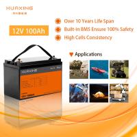 China BMS Built In Lifepo 4100ah 12v Lifepo4 Batteries Pack Lithium Ion Battery ABS Case for sale