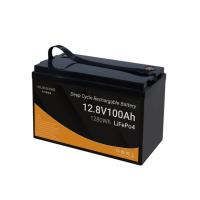 China Solar System 12.8V100AH Deep Cycle Lithium Ion Battery Universal Light Weight Battery With BMS for sale