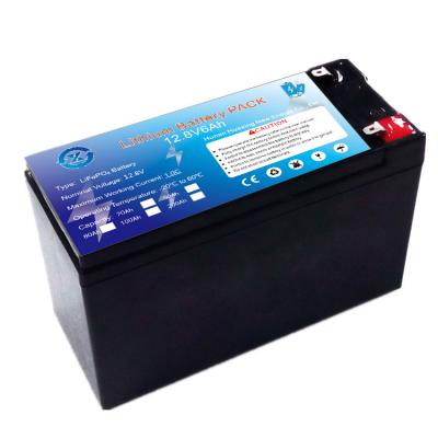 China Safety Long Cycle Life 6Ah 12V LiFePO4 Batteries for sale