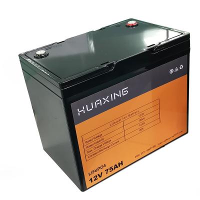 China 150A Peak 12v Lifepo4 Battery 75Ah CC CV Rechargeable Lifepo4 Battery for sale