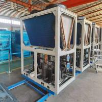 China 150 KW Industrial Modular Packaged Chiller Units Carrier Scroll Chiller Air Conditioner for sale