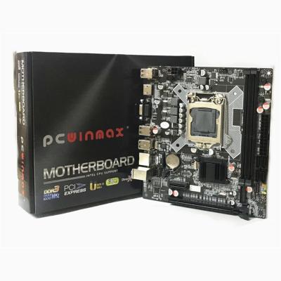 China PCWINMAX H55M-D3N LGA 1156 Motherboard DDR3 1600MHz with Intel H55 Chipset and 4 SATA Ports for sale