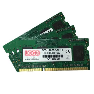 China ETT DDR3 Laptop RAM Memory 2GB 4GB 8GB 1600MHz 1.35V 204-pin DIMM Modules for sale