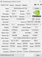 China PCWINMAX GeForce GT 610 2GB DDR3 Low Profile Graphics Card PCI Express x16 HD VGA for sale