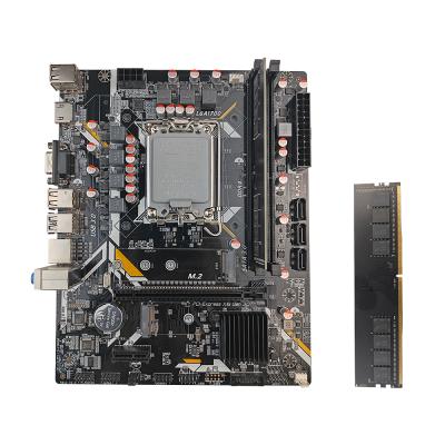 China PCWINMAX H610 LGA1700 Motherboard with DDR4 16GB 3200MHz RAM Kit ATX Desktop Gaming Combo for sale
