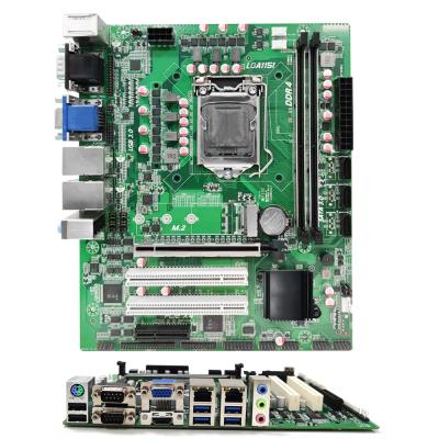 China PCWINMAX Industrial H110 Motherboard LGA1151 6th-9th Gen i3 i5 i7 i9 DDR4 HD VGA COM for sale