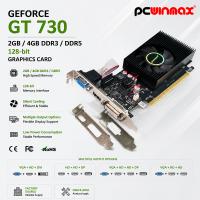 China PCWINMAX GeForce GT 730 2GB DDR3 64 Bit Low Profile Graphics Card with Dual HDMI and DisplayPort for sale