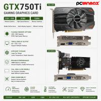 China PCWINMAX GTX 750Ti 4GB GDDR5 128Bit VGA DVI HD Single Fan Gaming Graphics Card for sale