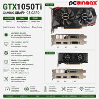China PCWINMAX GeForce GTX 1050 Ti Graphics Card 4GB GDDR5 128 Bit Dual Fans Desktop GPU for sale