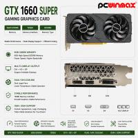 China PCWINMAX GeForce GTX 1660 Super 6GB GDDR6 Graphics Card 192bit PCIe 3.0 x16 Gaming GPU for sale