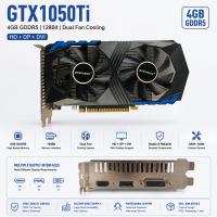 China PCWINMAX Wholesale GTX 1050 Ti 4GB 128Bit Graphics Card GDDR5 Low Power GPU With HD DP DVI Output For Desktop for sale