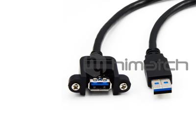 China 0.2m Length Micro USB Female To Female Extension Cable For Wall Plate for sale