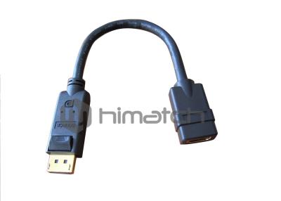 China Customized Displayport 1.2 Cable Black Color For Digital Entertainment for sale
