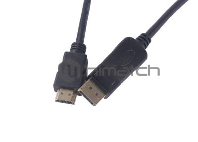 China Mini Displayport To HDMI Adapter Cable / Displayport Converter Cable Length Customized for sale