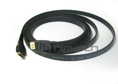 China CL3 Rated 4k Industrial HDMI Cable / Flat HDMI Cable For Installation Under Carpet for sale