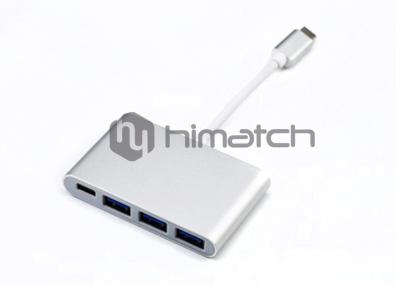 China 20cm Length USB 3.1 Type C Cable Female To 3x USB 3.0 Female Type C Female for sale