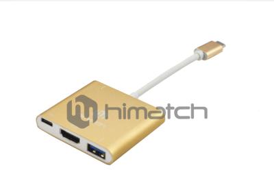 China Professional USB 3.1 Type C Cable To HDMI F USB3 F Type C F Docking RoHS Compliant for sale