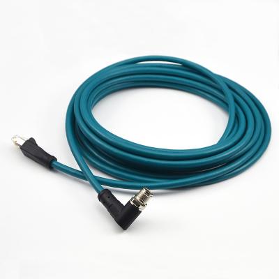 China IP67 IP68 M12 X Coded Cable , Right Angle Rj45 Cable OEM / ODM Available for sale