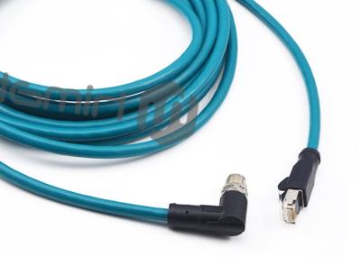 China PVC PUR Waterproof M12 Ethernet Cable FA Fieldbus RJ45 Ethernet Cable for sale