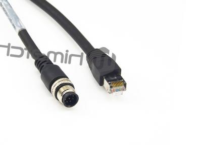 China Cat 5 Cat6 Industrial Ethernet Cable Oil Resistance PUR Jacket CX-IE-MSXX-RJ45-0300K for sale