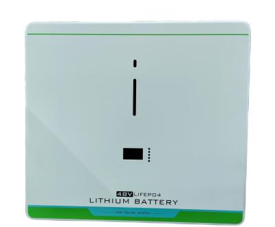 China 48V 100AH LiFePo4 Wall Mounted Battery System with 5120WH Capacity and -20℃ to 50℃ Operating Range for sale