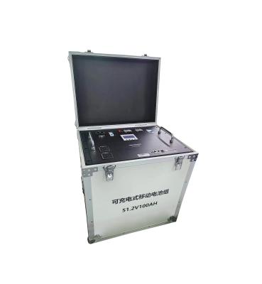 China Outdoor 48V 100Ah Portable Emergency Power Station 51.2V Camping Backup Battery for sale