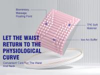China Multi-Functional Pink OEM Yoga Bolster Pillow for Lumbar Traction and Back Pain Relief for sale